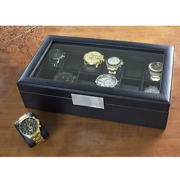 Storage & Organization | 12 Slot Luxury Carbon Fiber Design Display ...